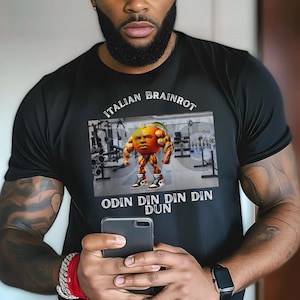 Italian Brainrot Odin Din Din Din Dun T-shirt, Viral Gymcore Meme Tee ...