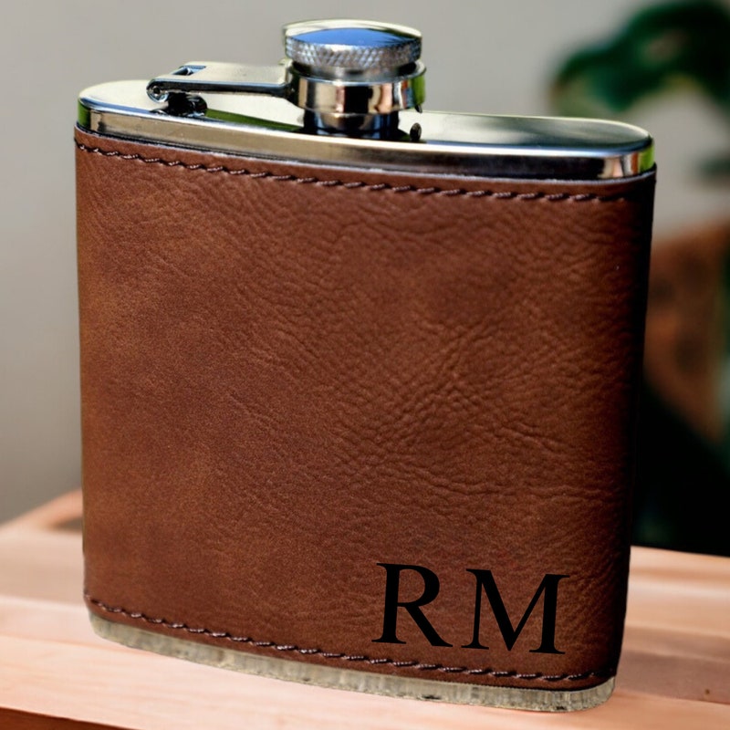 Monogram Flask - Etsy