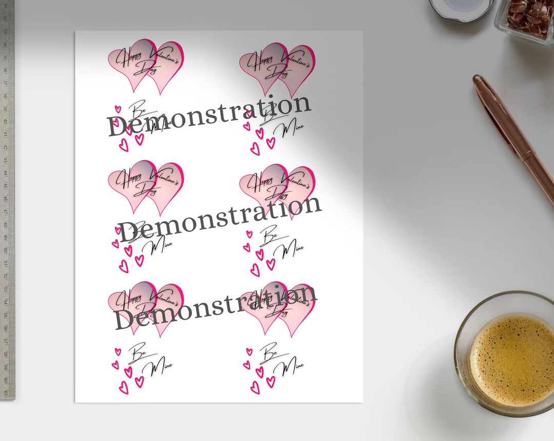 Be Mine Printable Valentine Sheet 6 per Sheet - Etsy