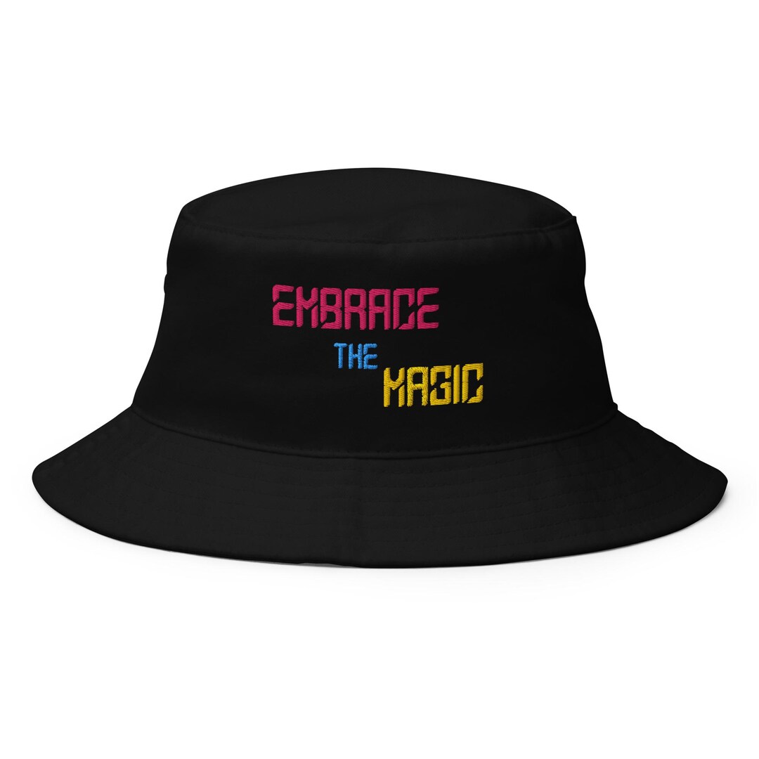 Embroidered "embrace the Magic" Bucket Hat: Soft Cotton, Whimsical ...