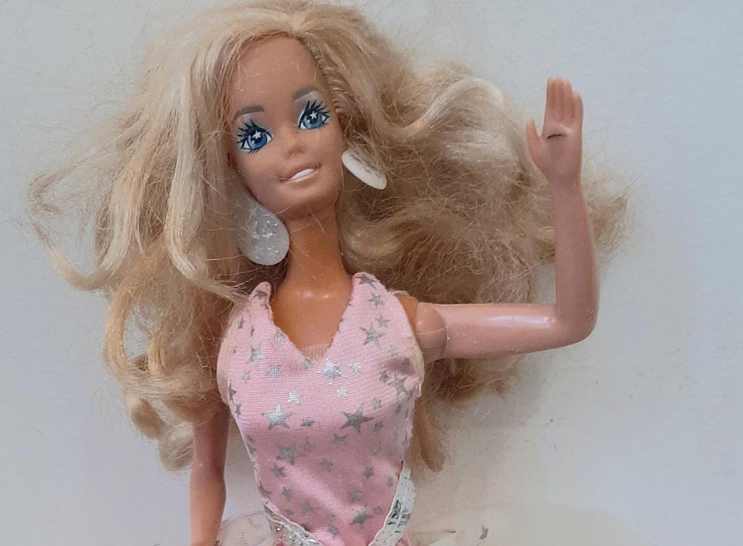 1966 Blonde Barbie - Silver Star 3 Piece Outfit and Matching Jewelry - Etsy