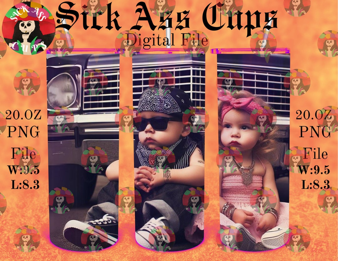 Lowrider Gangster Cholo Baby 20oz Wrap PNG Digital File - Etsy