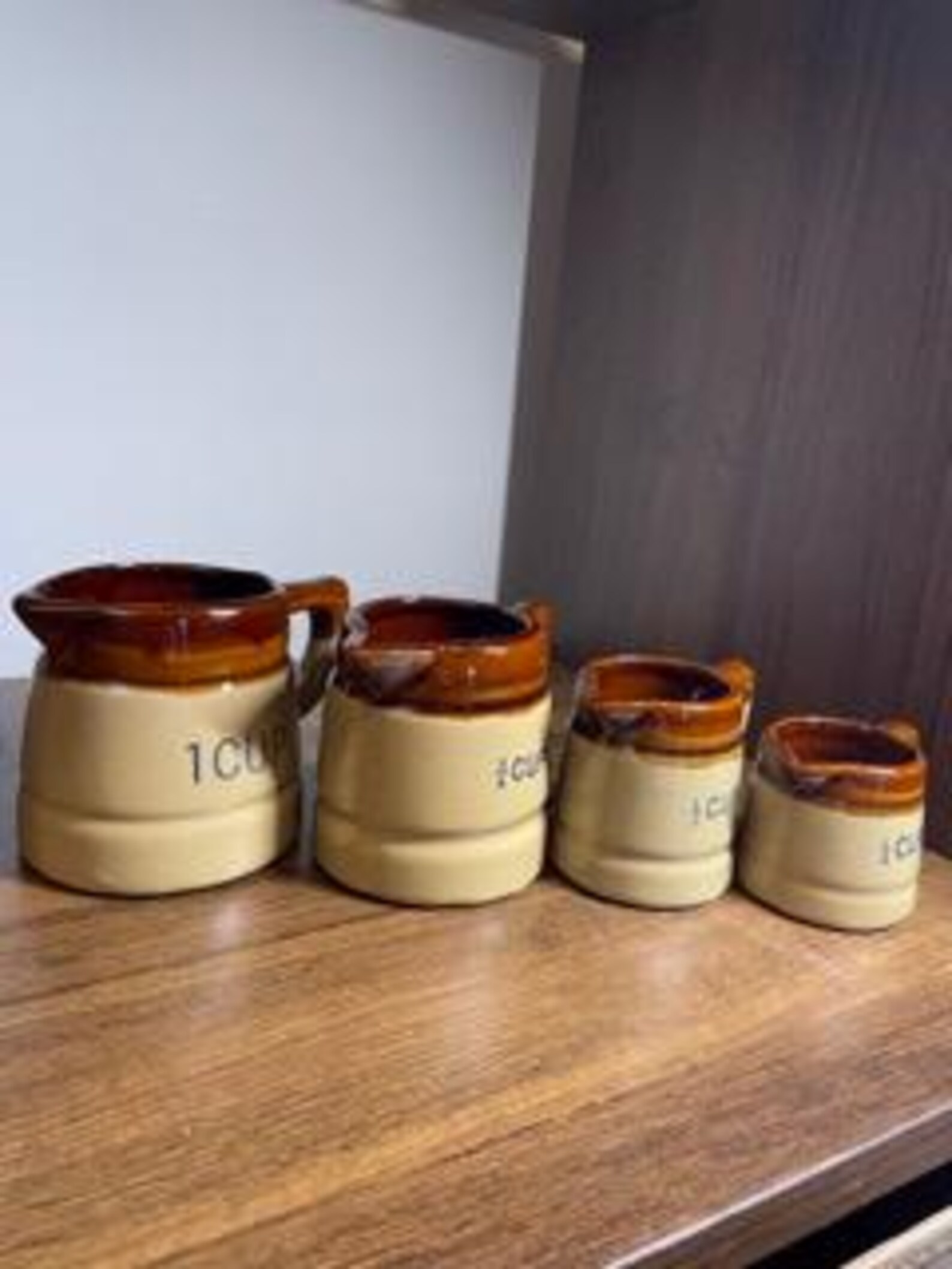 Vintage Pottery Measuring Cups – Classic Measuring Cups Set | Charming ...