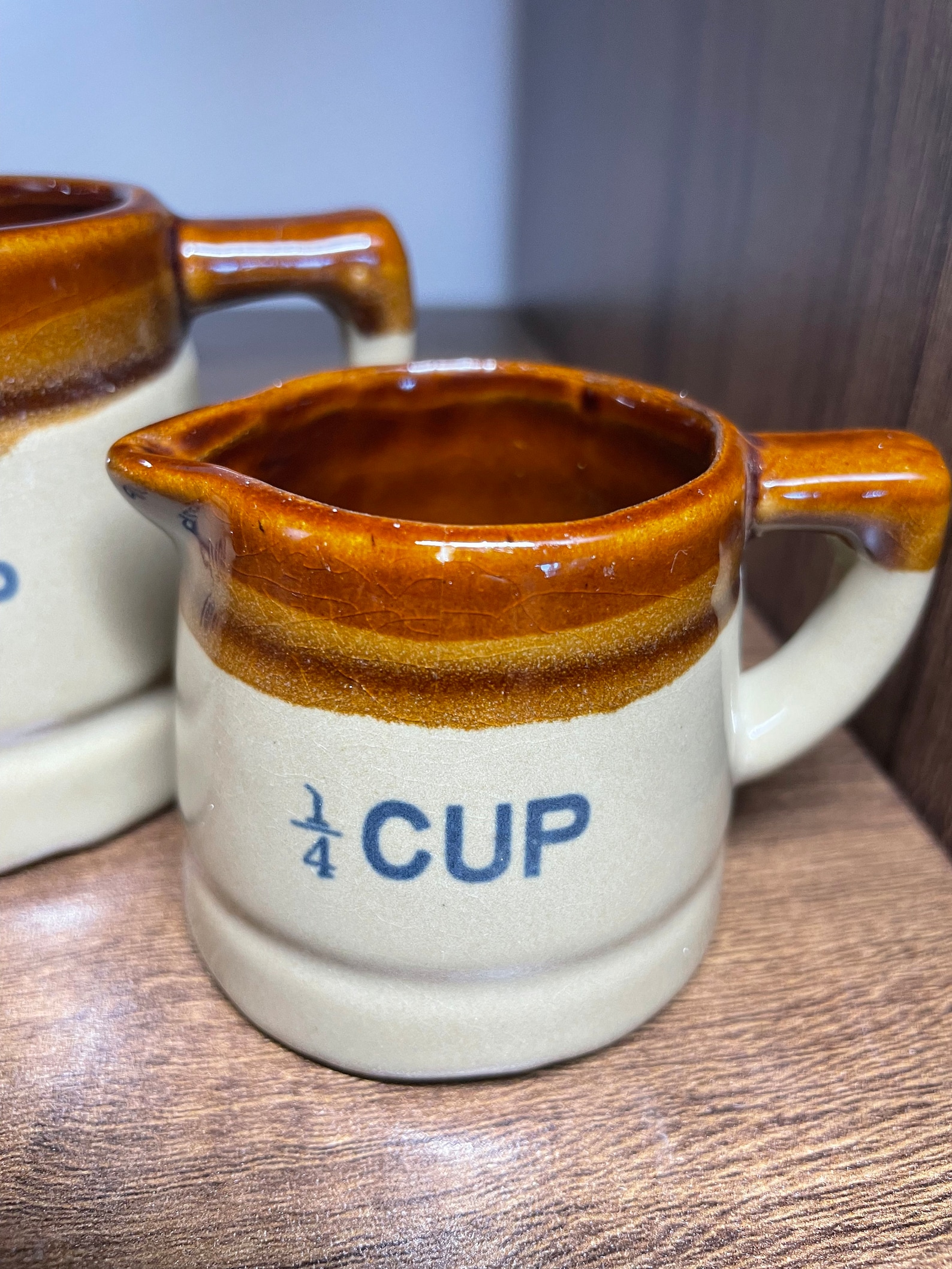 Vintage Pottery Measuring Cups – Classic Measuring Cups Set | Charming ...