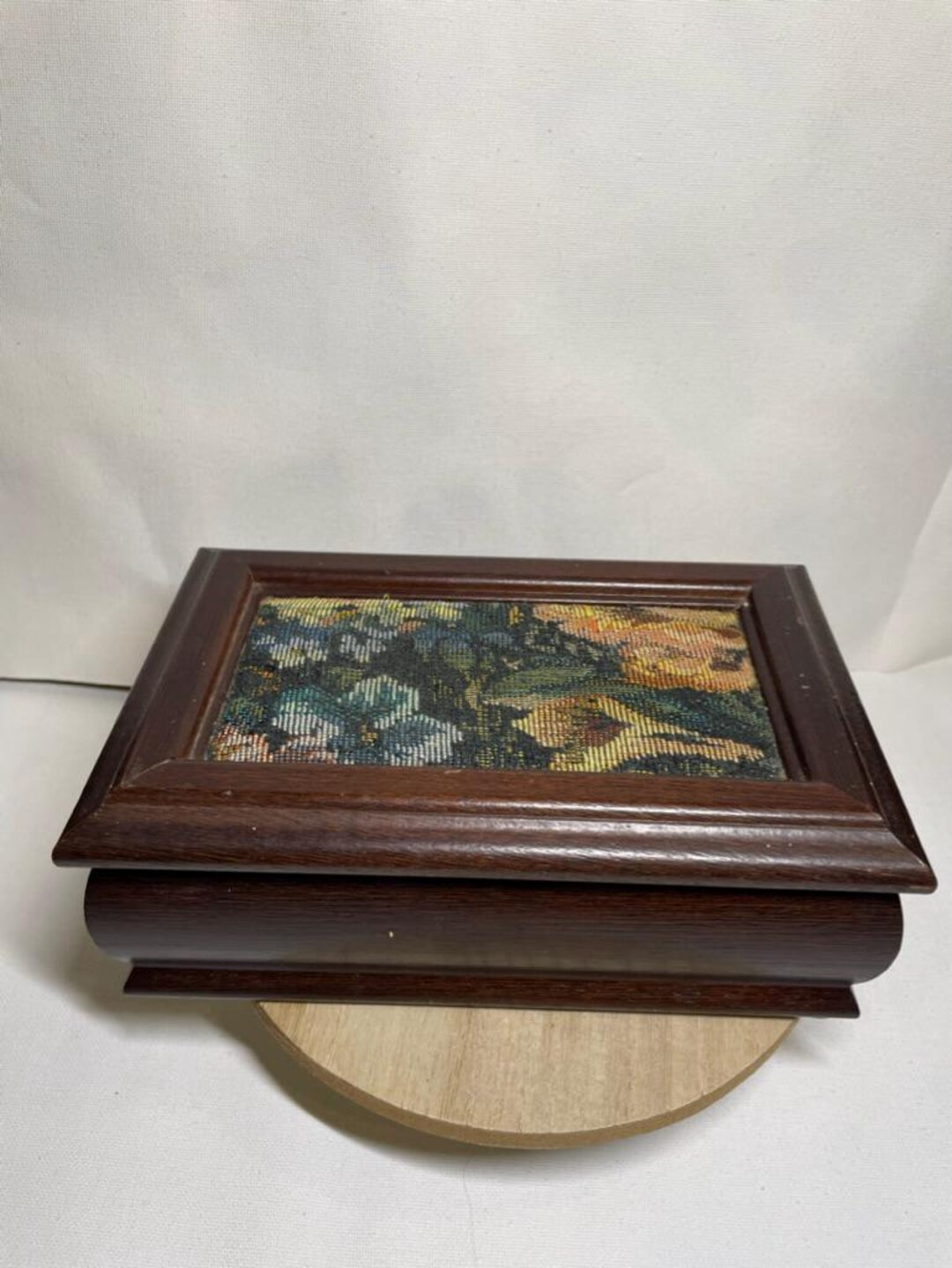 Woven Tapestry Wooden Jewelry Box - Etsy