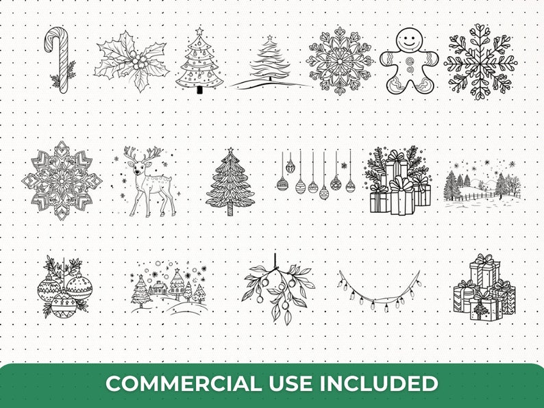Christmas SVG PNG Bundle | Holiday Clipart | Christmas Tree, Reindeer ...