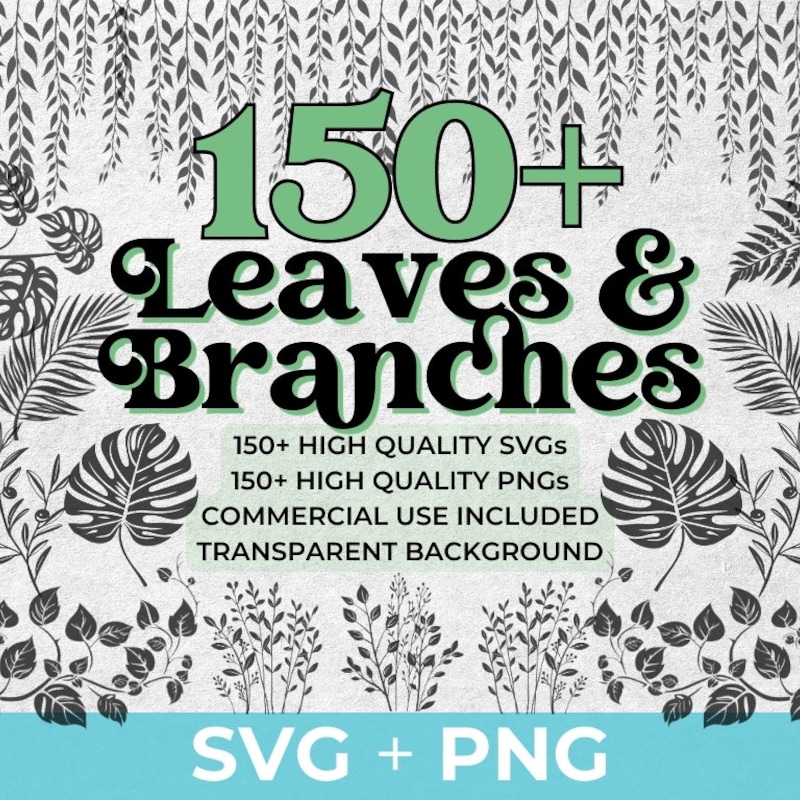 Line Art Leaves Frame - Etsy