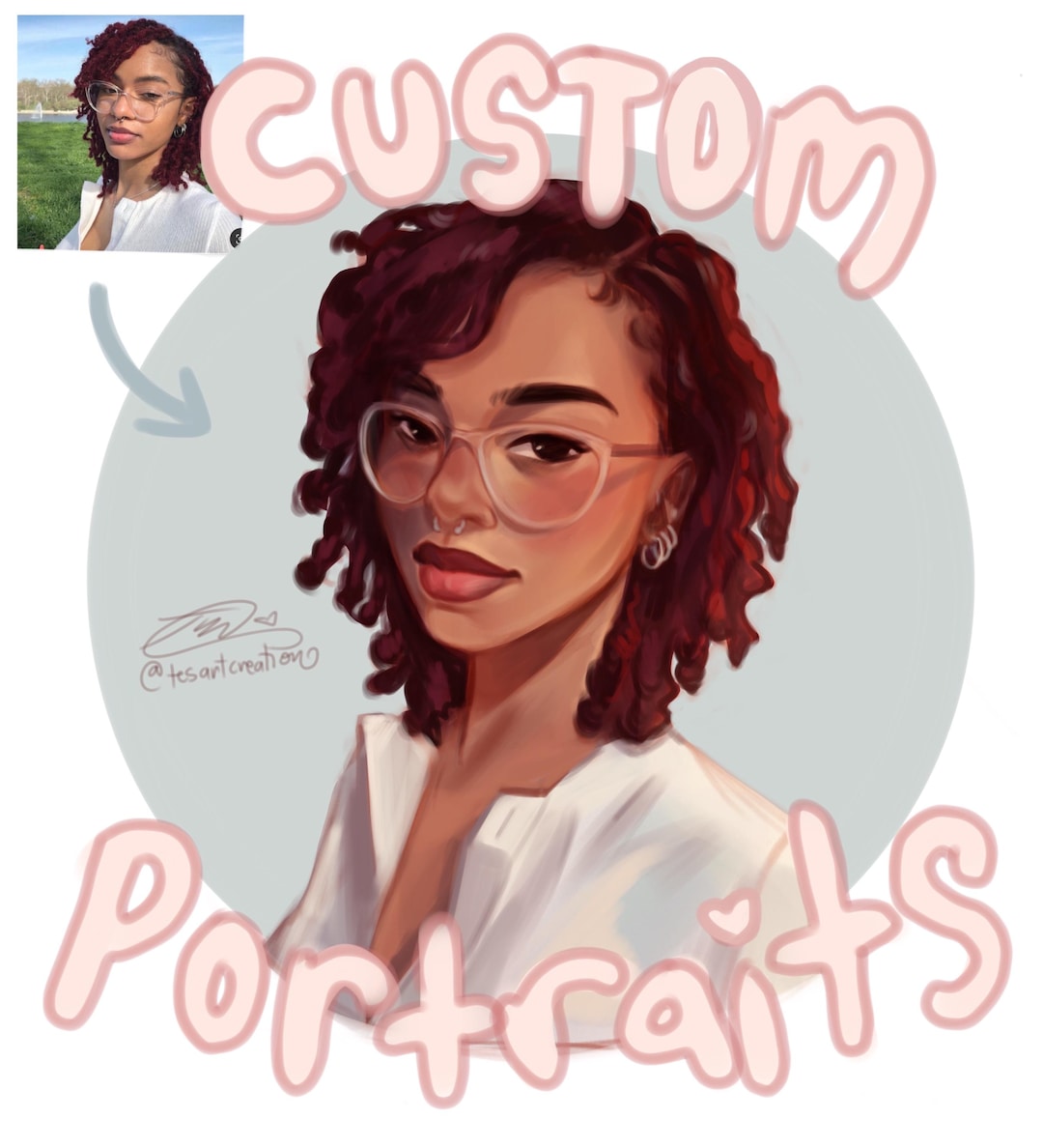 Digital Portrait Art Commissions - Etsy