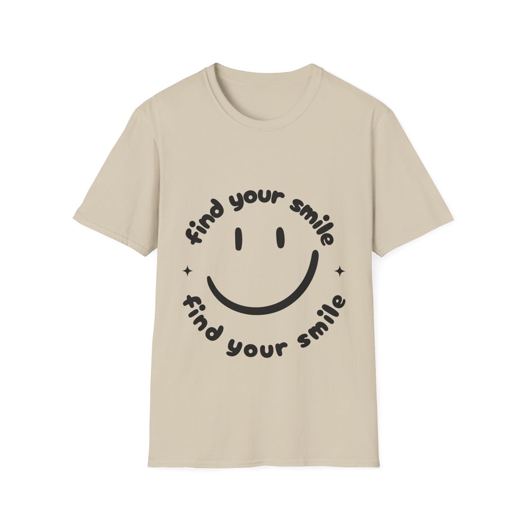 Find Your Smile Doodle T-shirt - Etsy