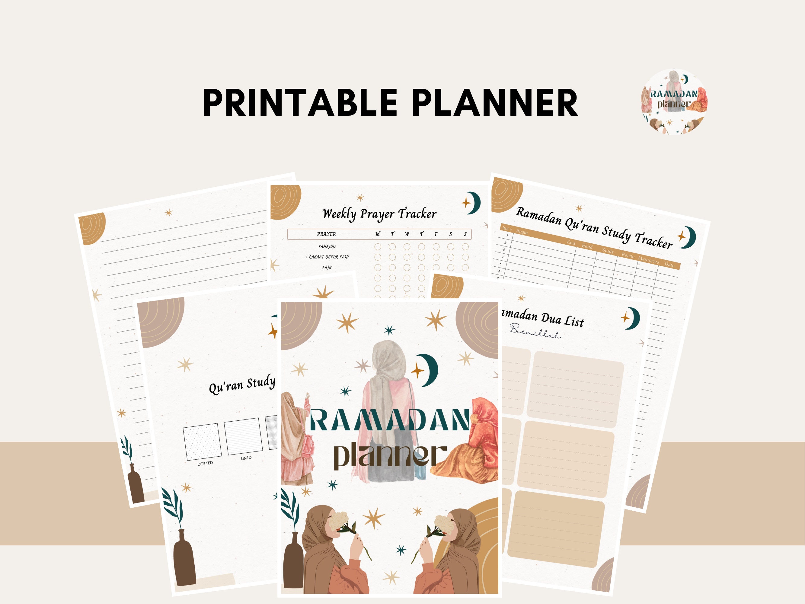 Printable Planner, Prayer Tracker, Quran Journal, iPad Planner, Ramadan ...