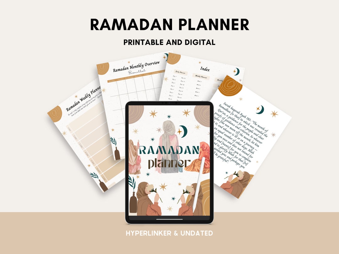 Printable Planner, Prayer Tracker, Quran Journal, iPad Planner, Ramadan ...