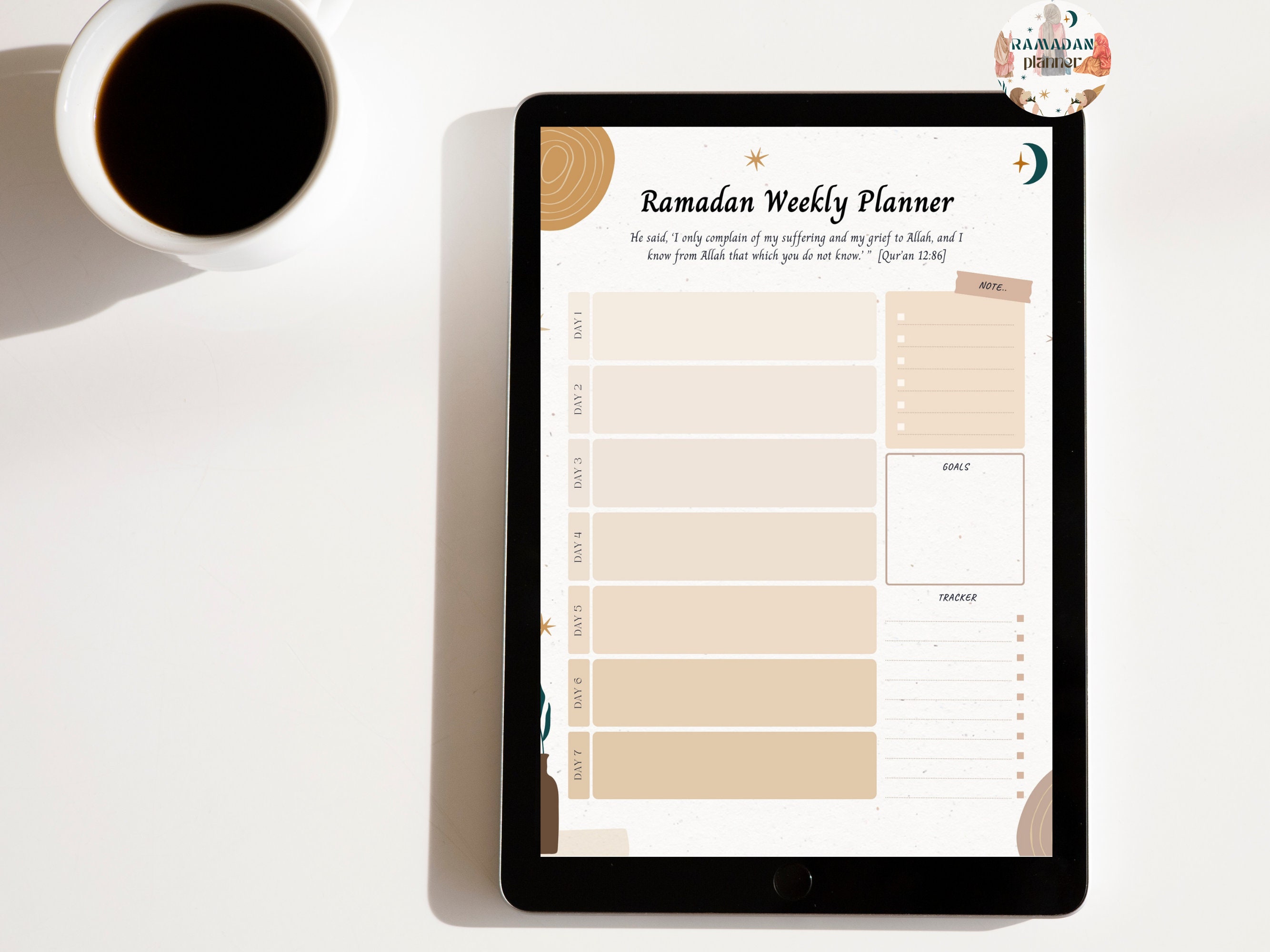 Printable Planner, Prayer Tracker, Quran Journal, iPad Planner, Ramadan ...