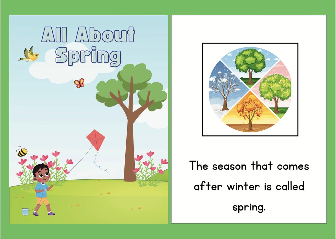All About Spring Decodable Reader - Etsy