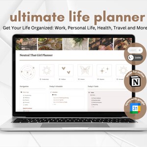 Notion Life Planner | Notion Planner Template | Notion Dashboard ...