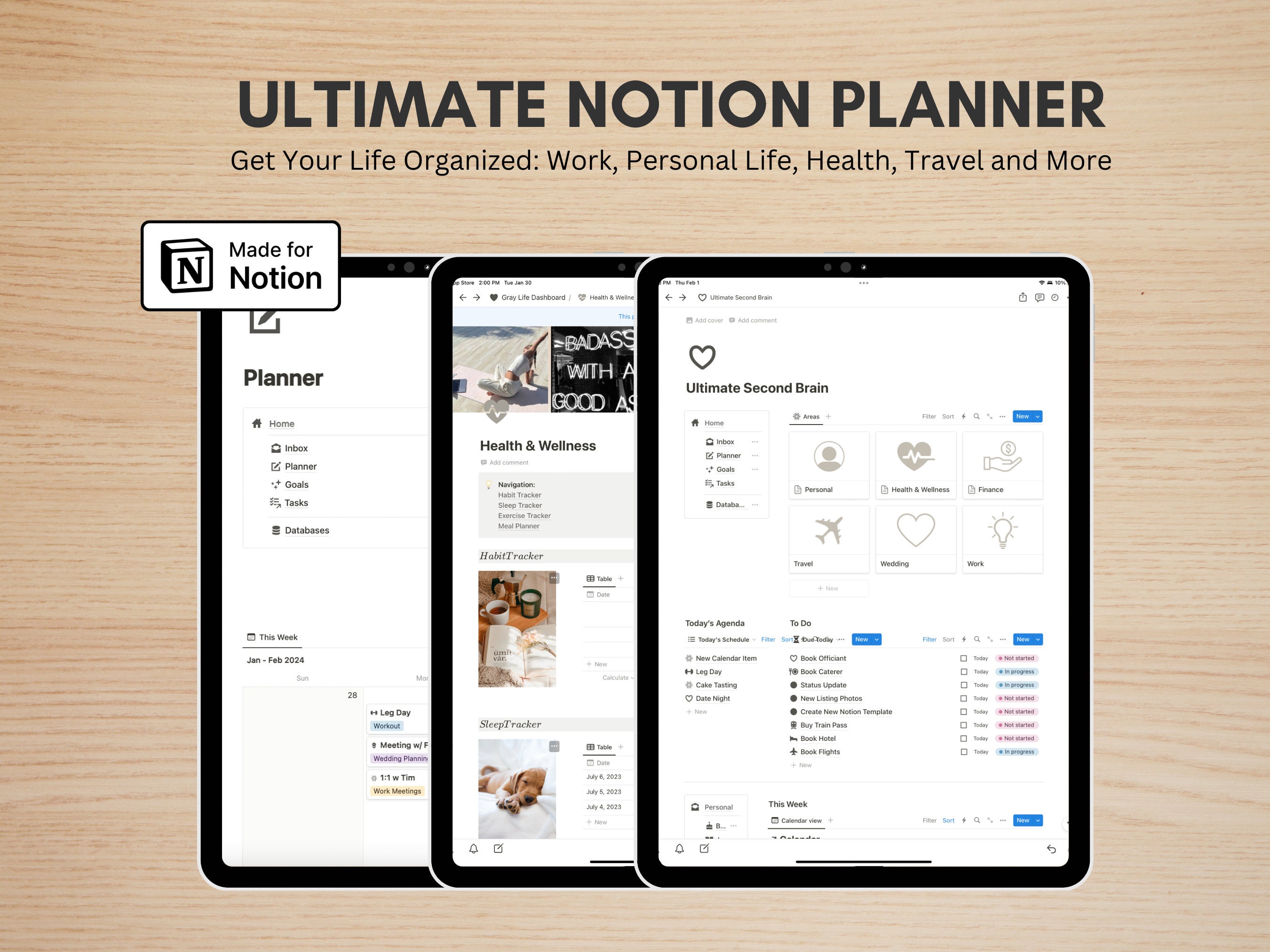 Notion Life Planner Notion Planner Template Notion Dashboard Digital ...