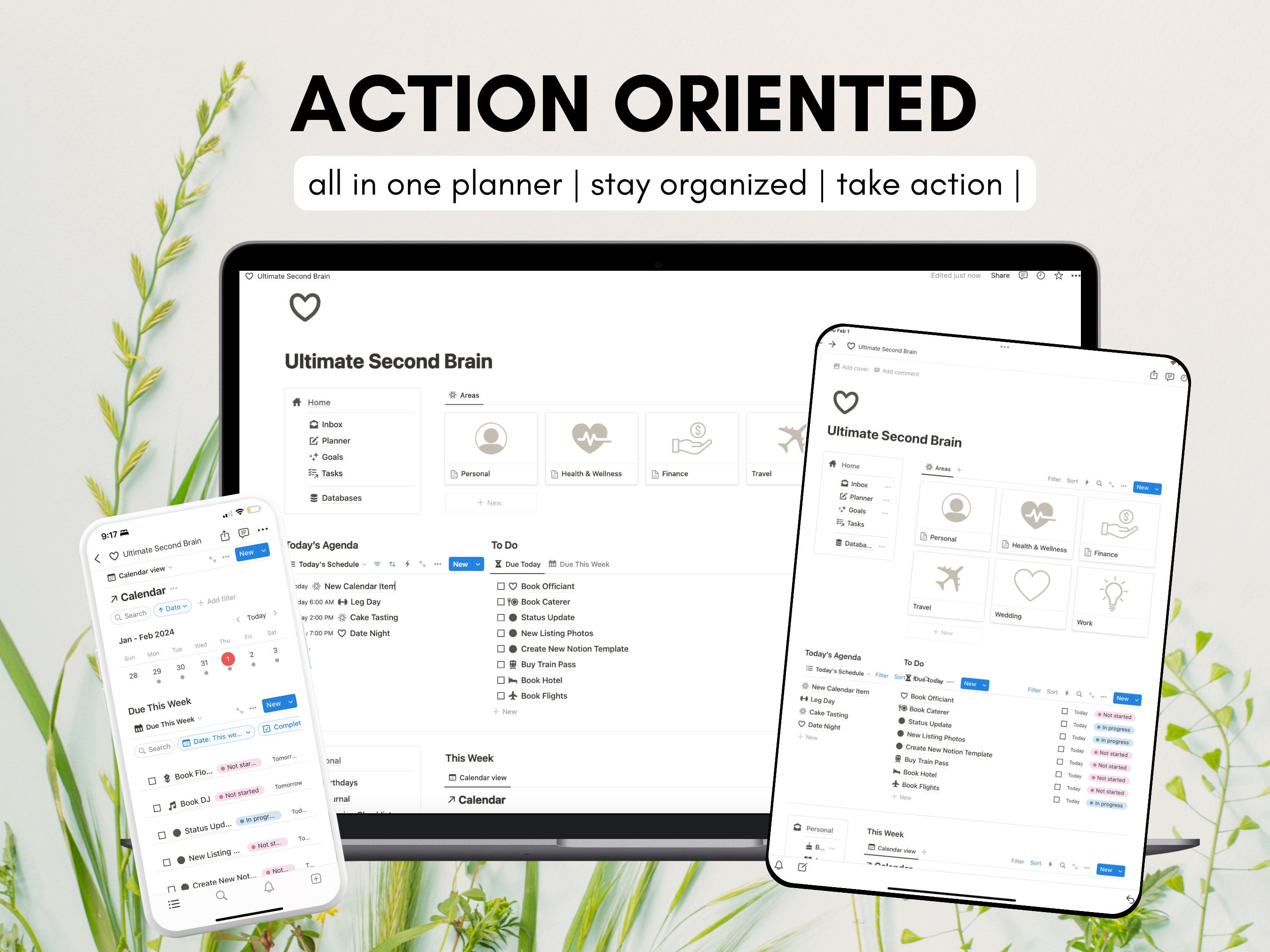 Notion Life Planner Notion Planner Template Notion Dashboard Digital ...