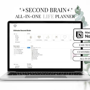 Notion Life Planner Notion Planner Template Notion Dashboard Digital Planner Second Brain Notion ...