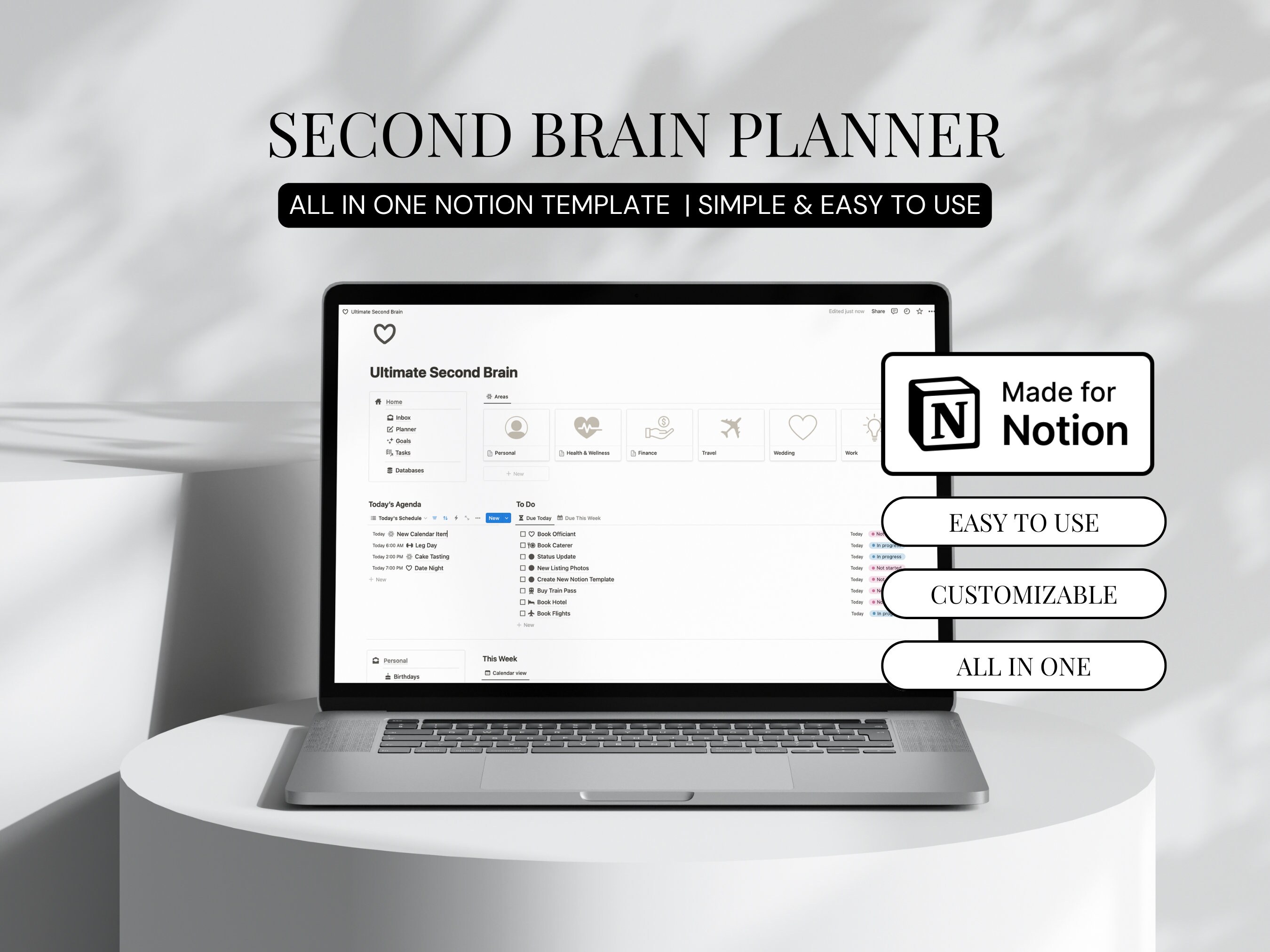 Notion Life Planner Notion Planner Template Notion Dashboard Digital ...