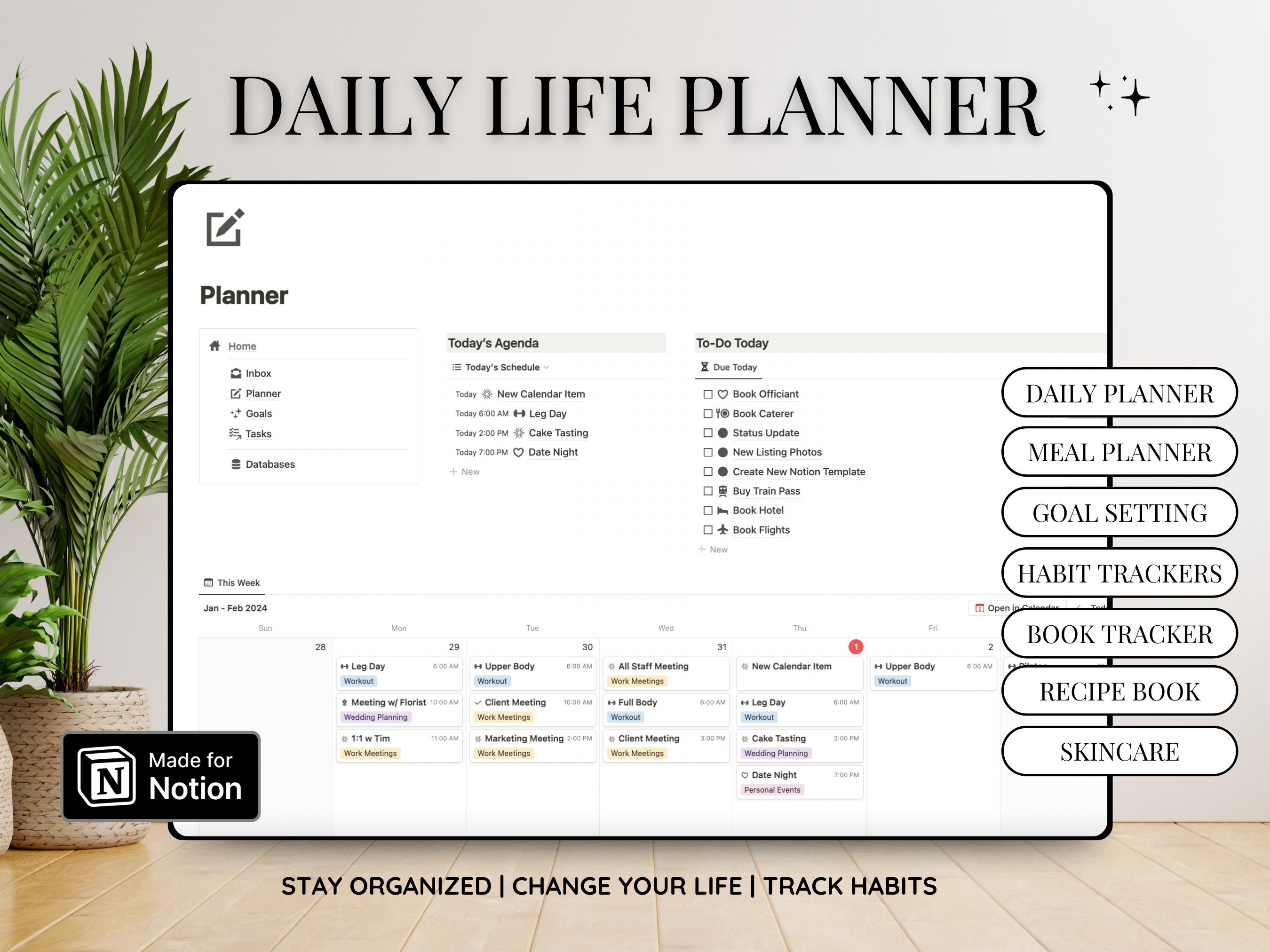 Notion Life Planner Notion Planner Template Notion Dashboard Digital ...
