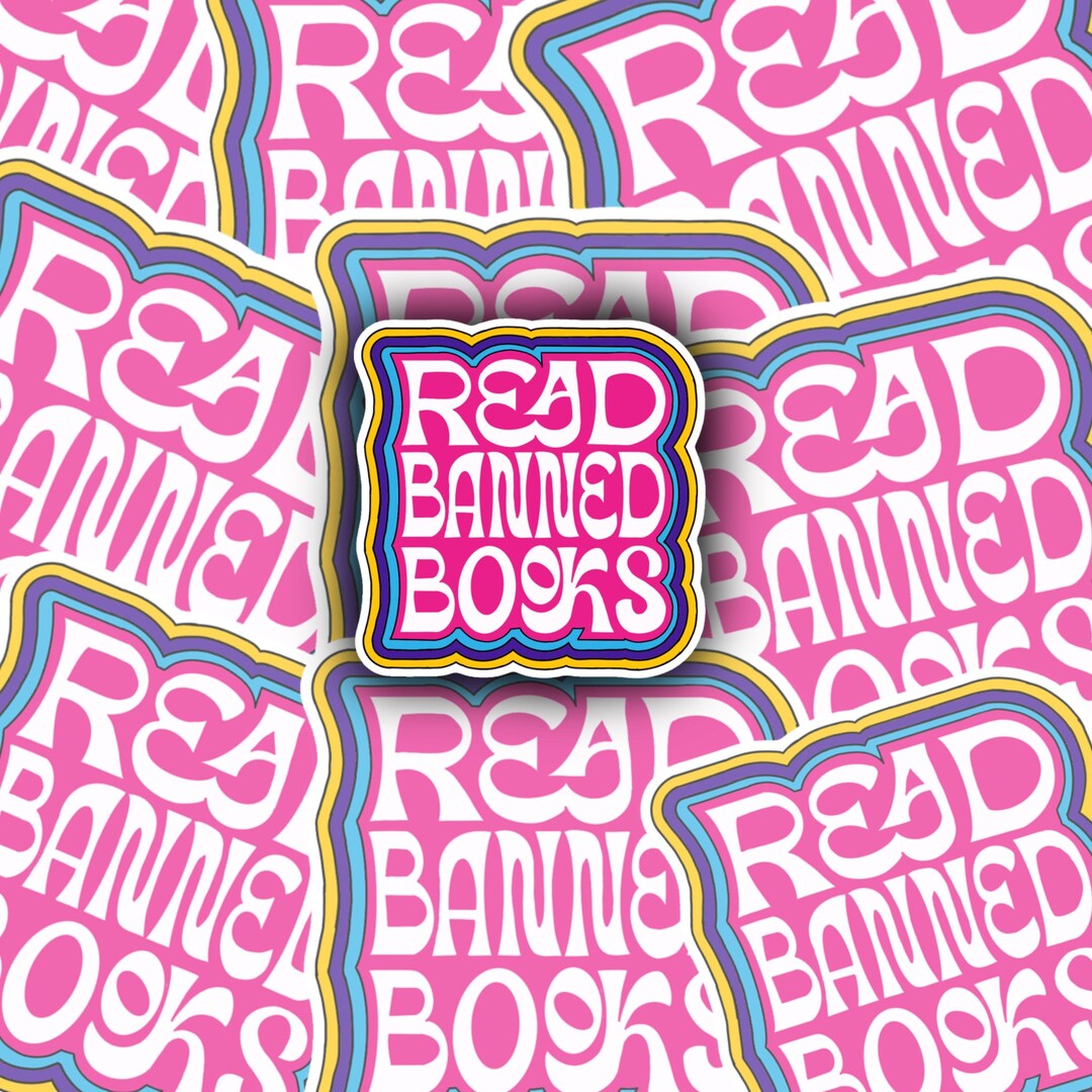 Read Banned Books Sticker - Etsy