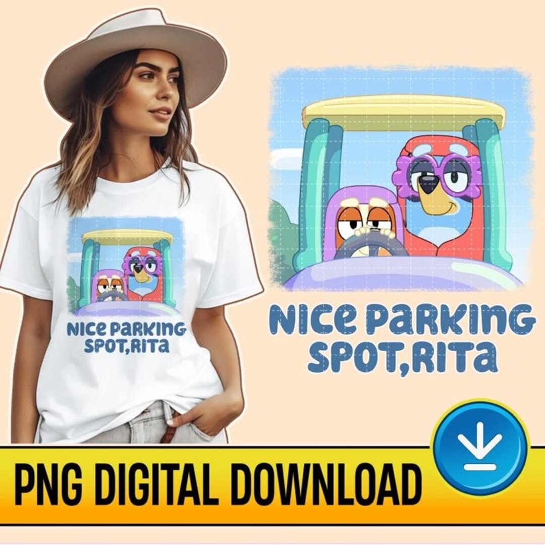 Bluey Nice Parking Spot Rita Png Bundle, Bluey Grannies Png, Janet and ...