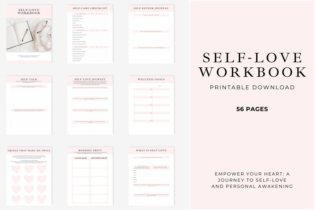 Printable Self-love Workbook Empowerment Journal Personal Growth - Etsy