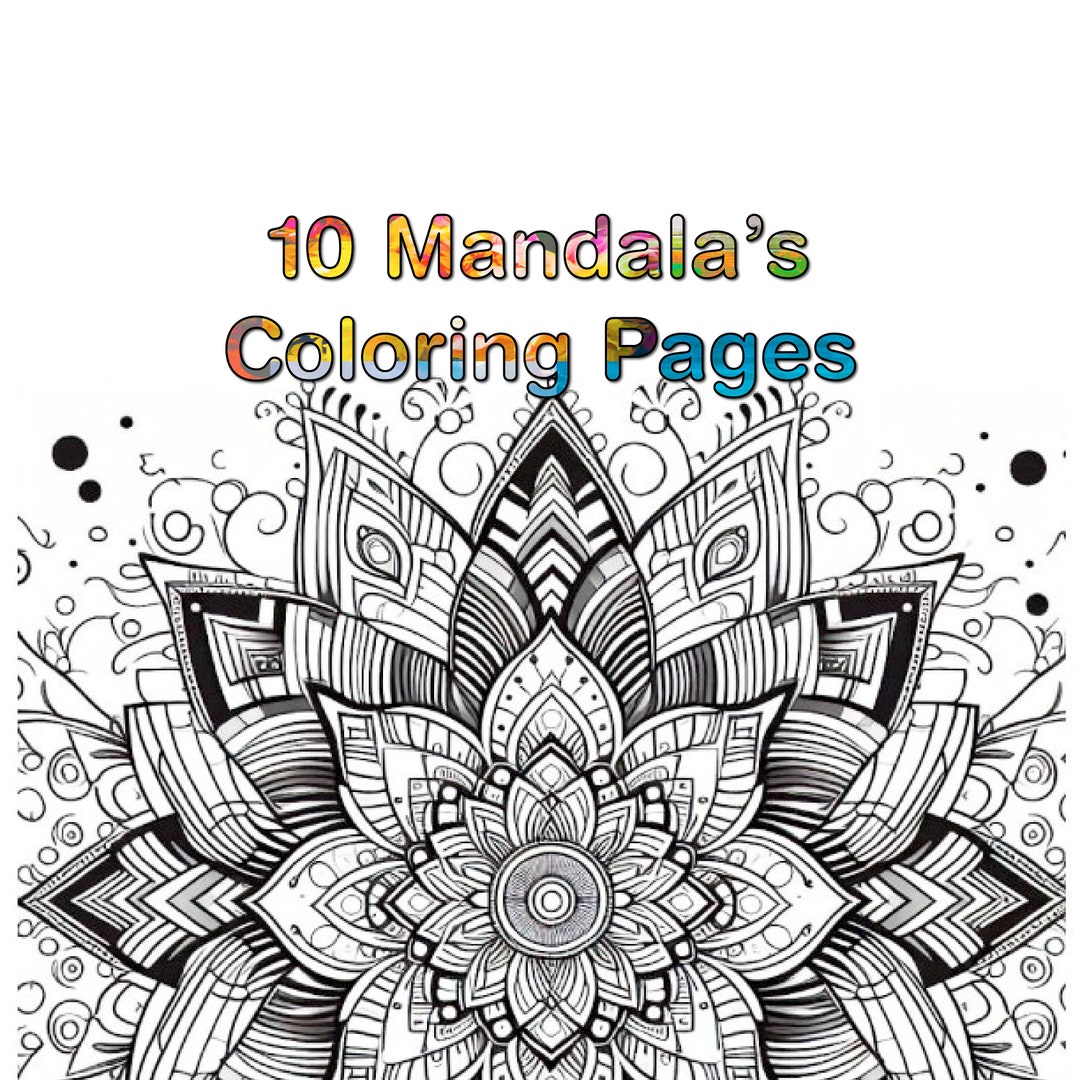 Find Your Center, Mandala Coloring Pages, Mandala Meditation Coloring ...