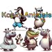 Kooky Animals, Cute and Quirky Animal Clipart, Elephants, Giraffes ...