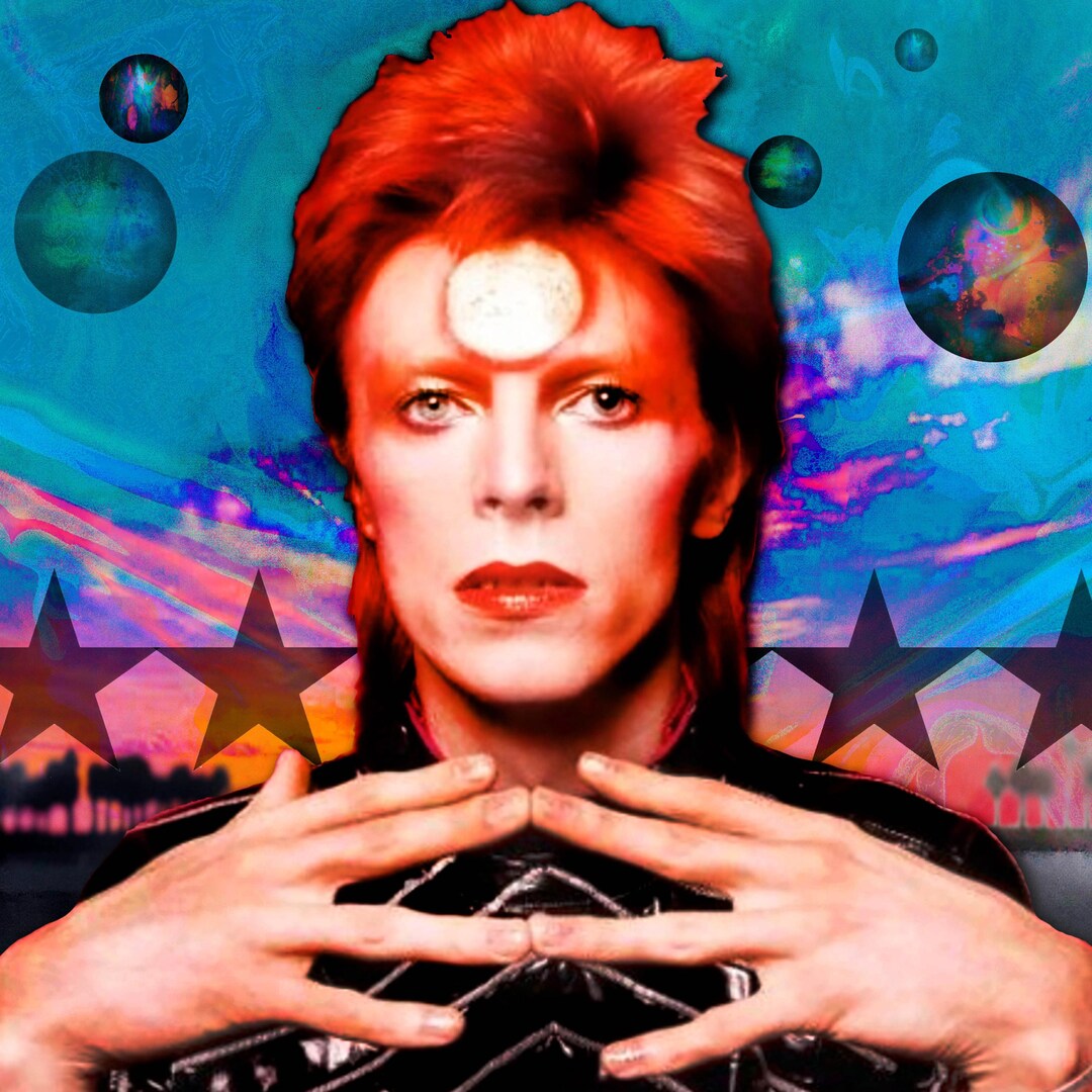 David Bowie "ziggy Stardust" Cosmic Print Digital Wall Art | Classic ...