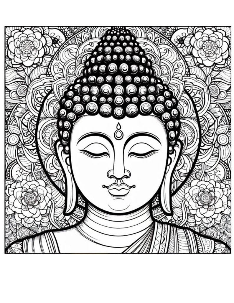 10 Buddha Coloring Pages, Find Inner Peace: Buddha Coloring Pages, Zen ...