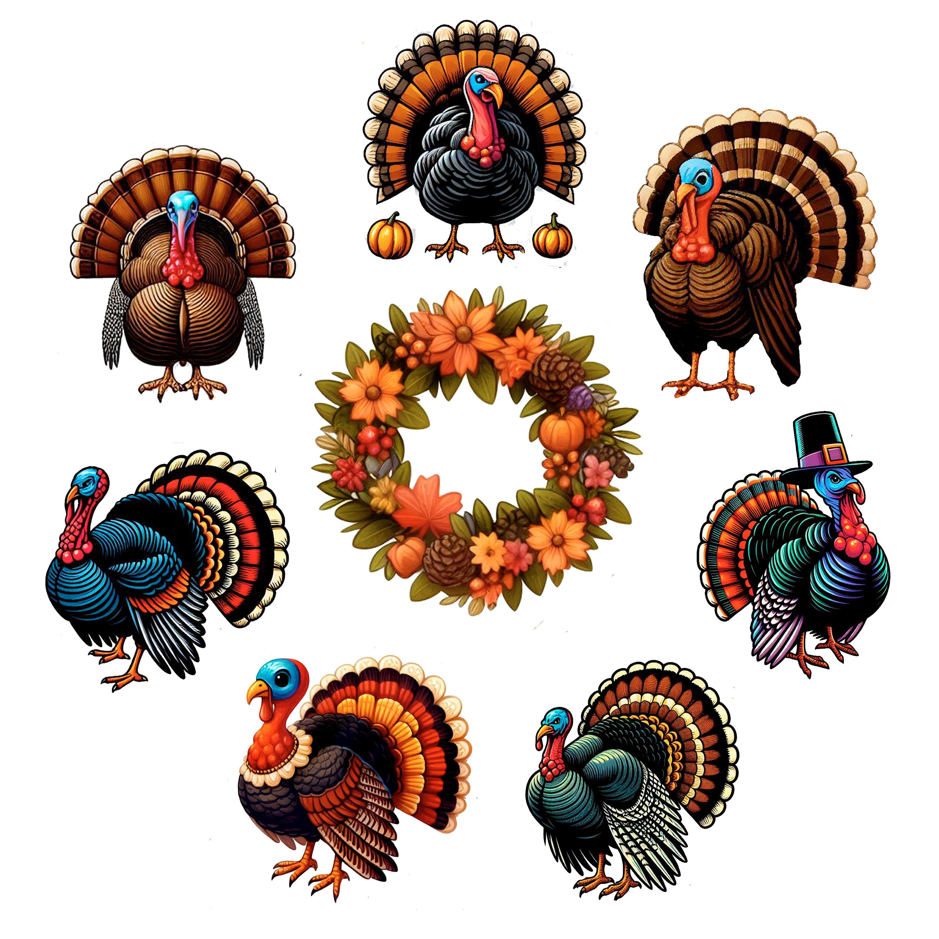 Thanksgiving Clipart, Greetings, Turkey Day, Fall Colors, Autumn Leaves ...