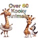 Kooky Animals, Cute and Quirky Animal Clipart, Elephants, Giraffes ...