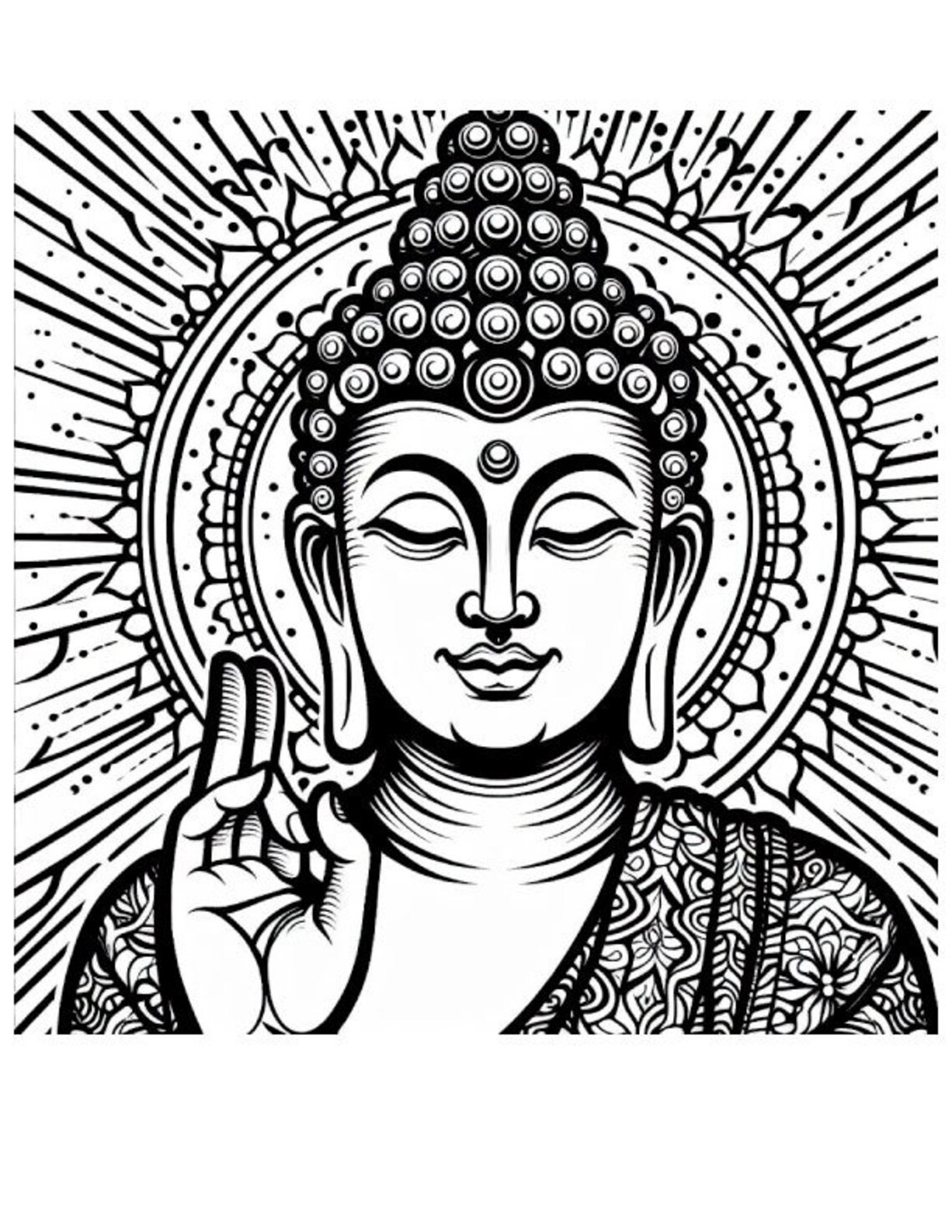 10 Buddha Coloring Pages, Find Inner Peace: Buddha Coloring Pages, Zen ...