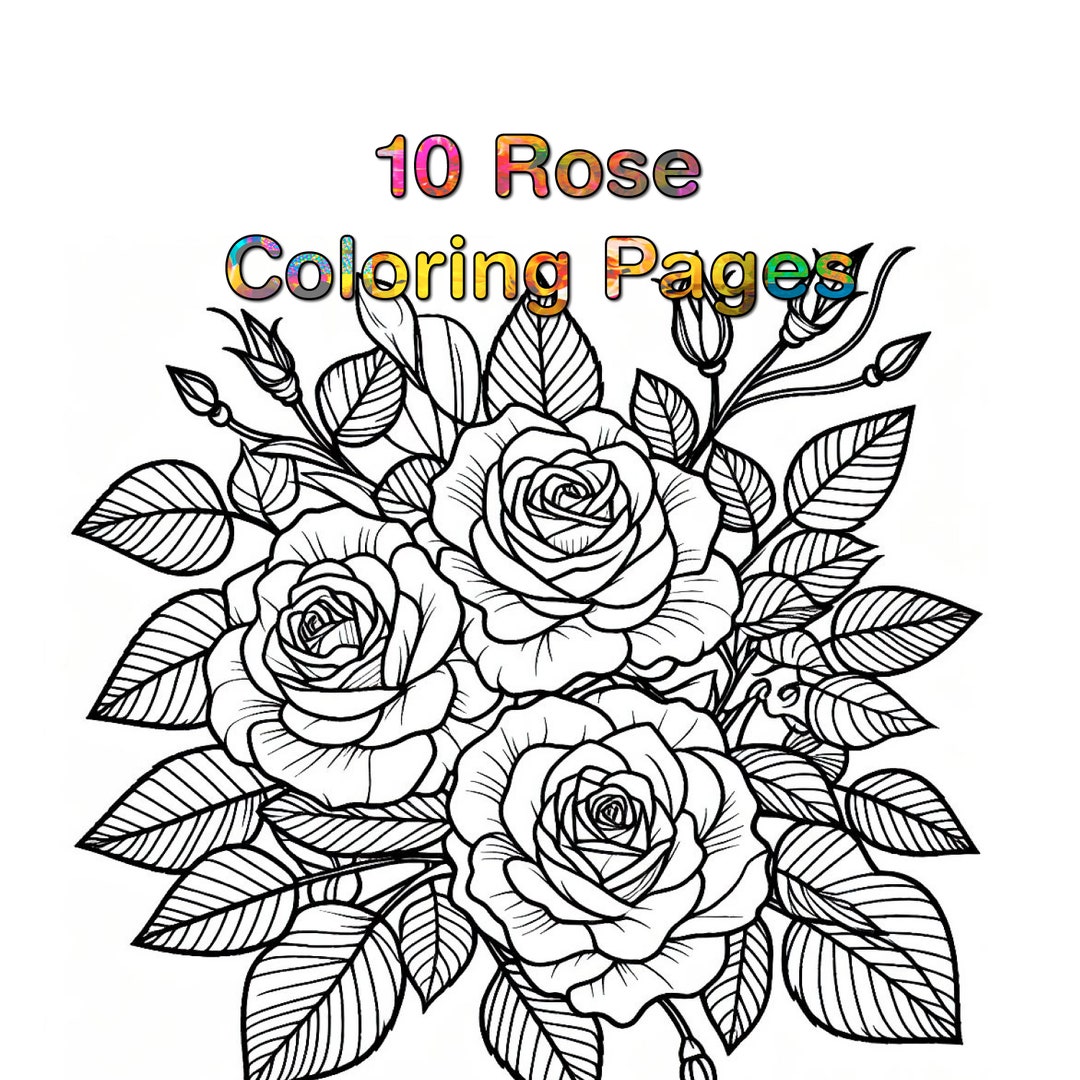 Bloom With Creativity: Rose Coloring Pages, Beautiful Roses, Rose ...