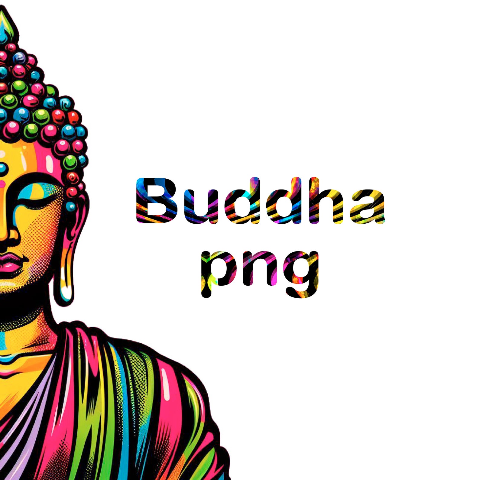Find Inner Peace With Pop Art: Buddha Clipart for Modern Zen ...
