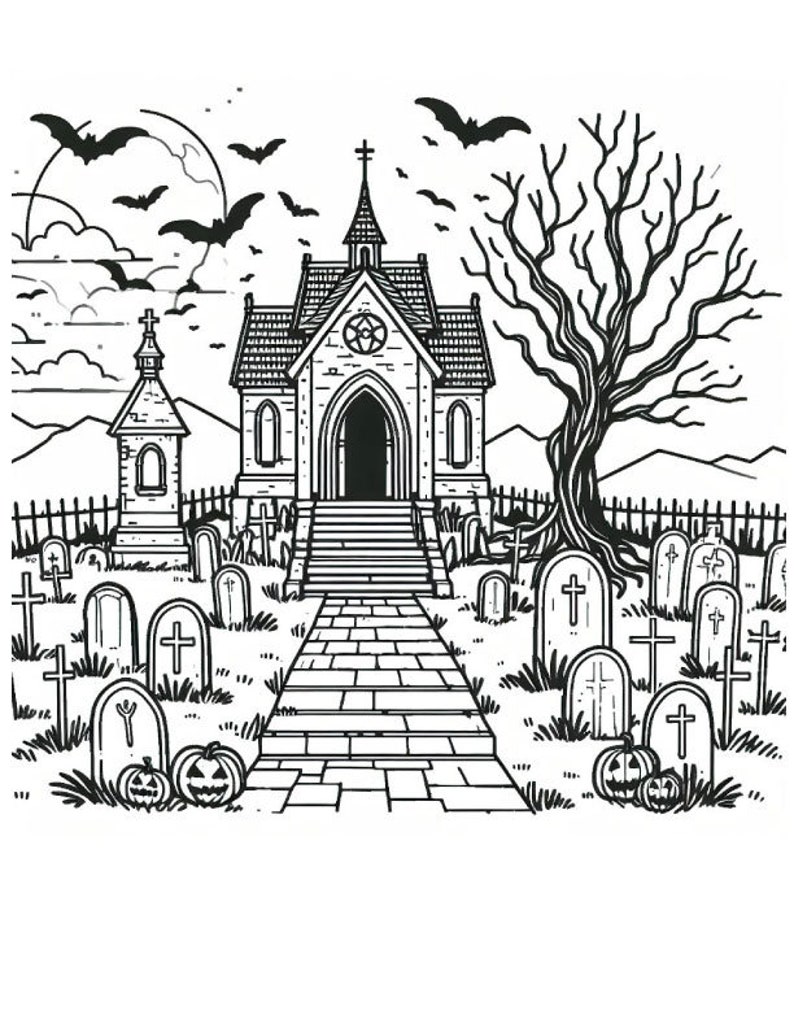 Enter the Thrills: Haunted Mansion Coloring Pages, Haunted Mansion ...