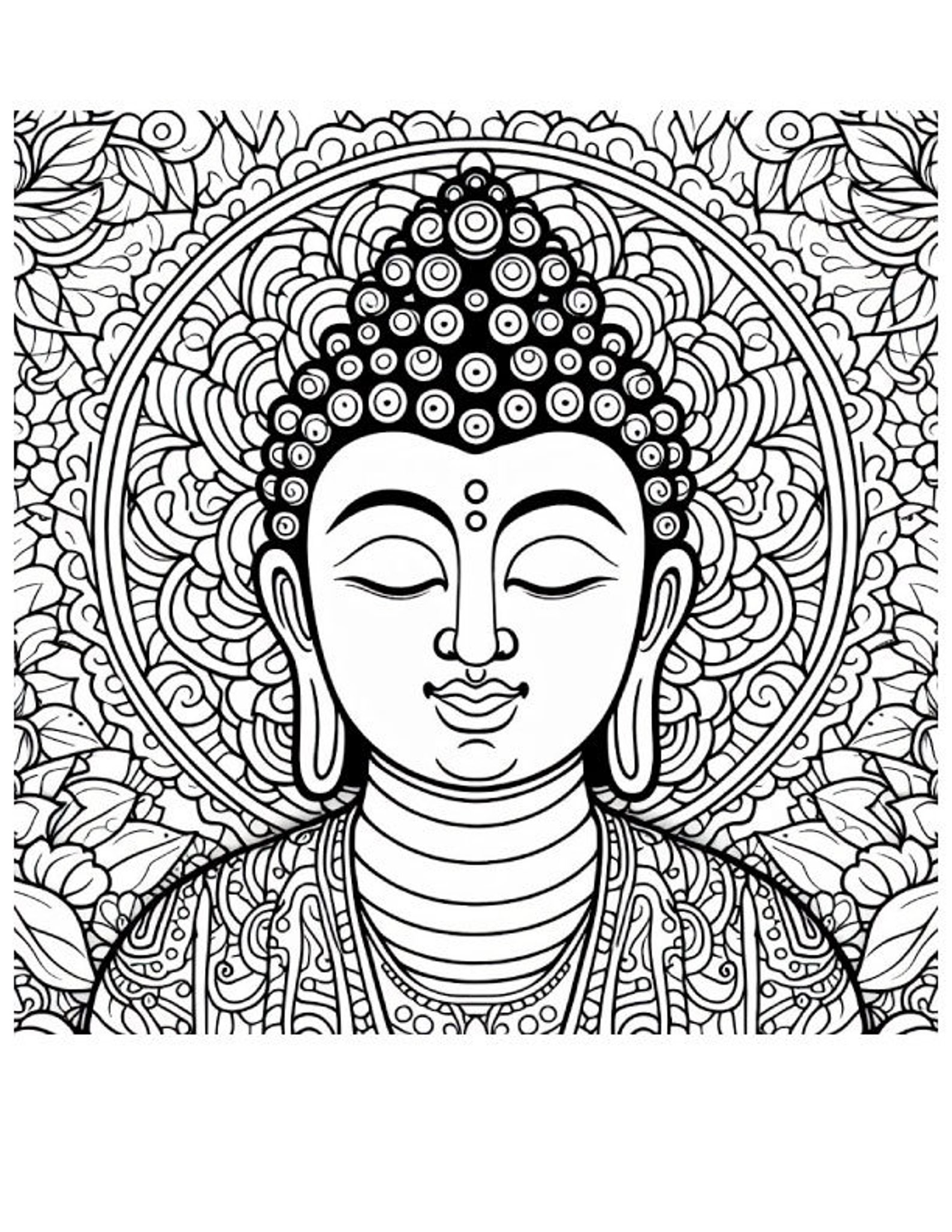 10 Buddha Coloring Pages, Find Inner Peace: Buddha Coloring Pages, Zen ...