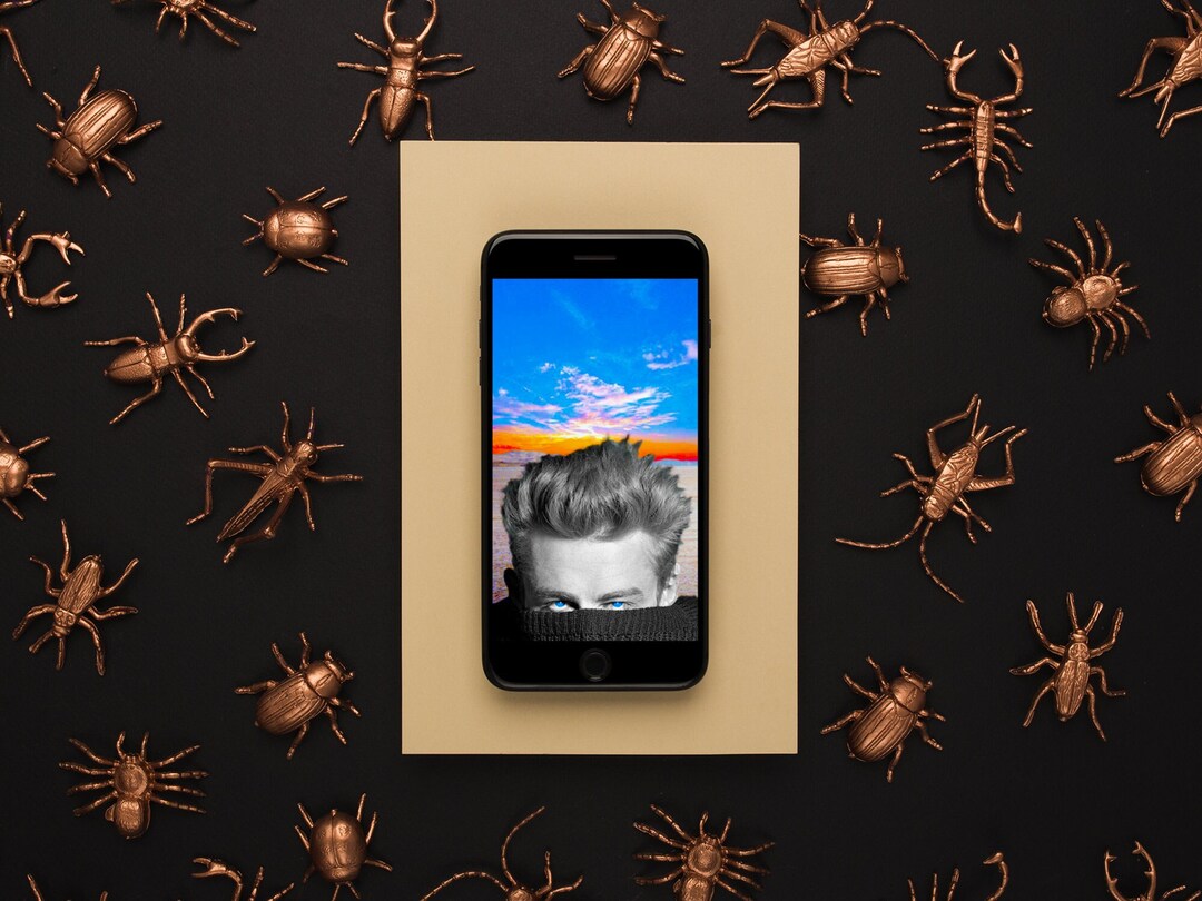 James Dean Peek-a-boo Digital Wallpaper, Android Wallpaper, iPhone ...