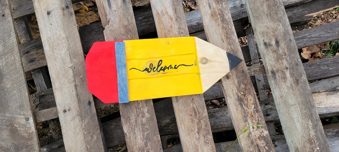 Classroom Welcome Pencil Sign - Etsy