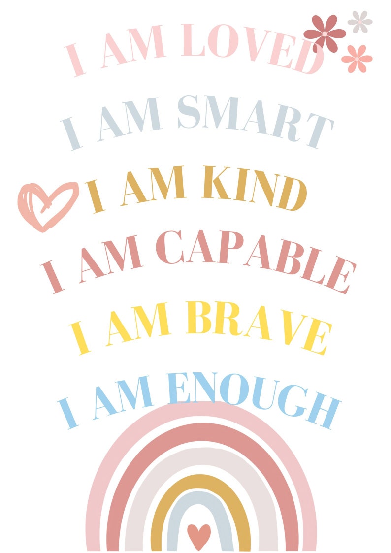 Affirmation Poster - Etsy
