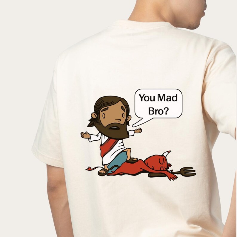 Funny Jesus Meme PNG "you Mad Bro?" Christian Humor Digital Download ...