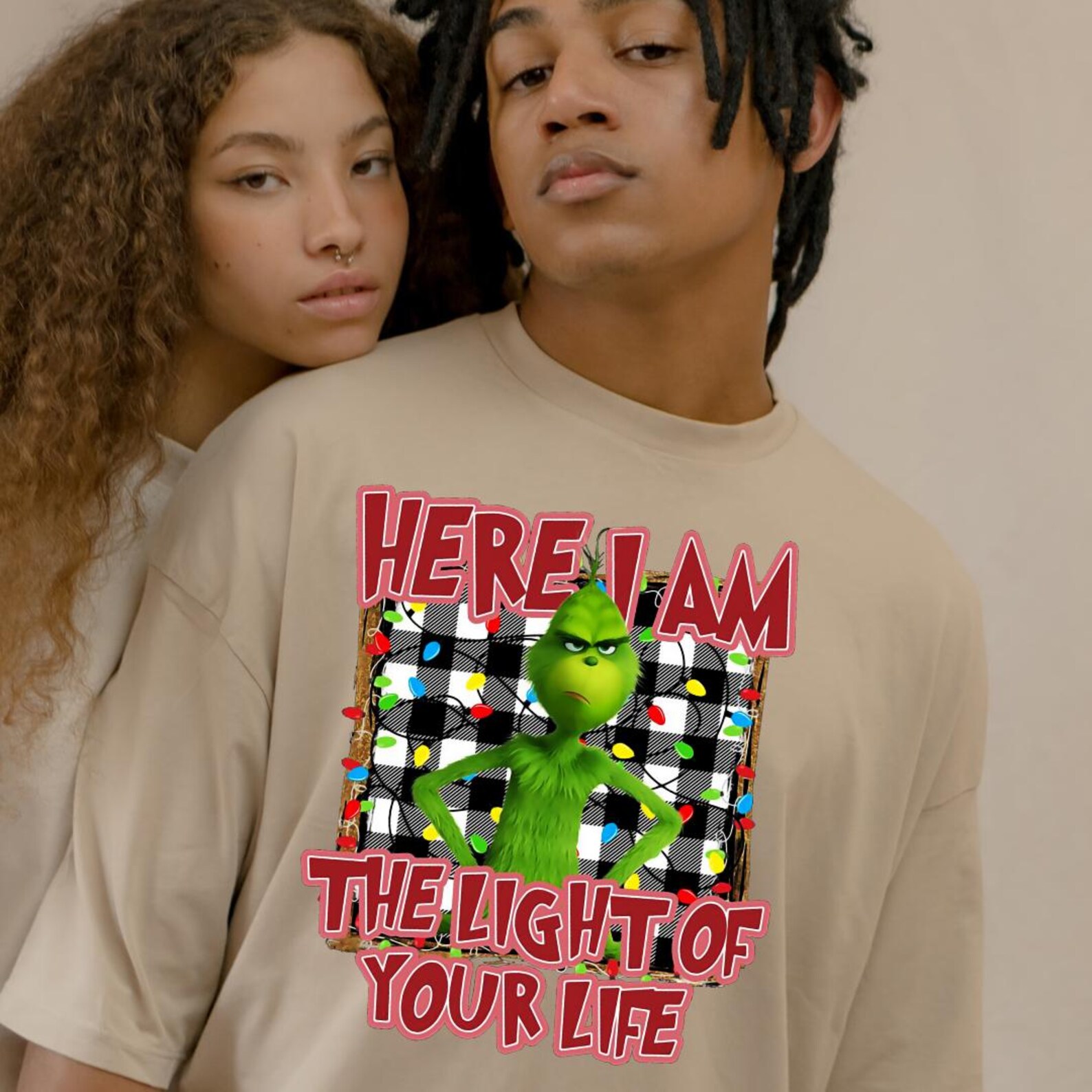 Here I Am the Light of Your Life Grinch PNG Sublimation Design, Funny ...