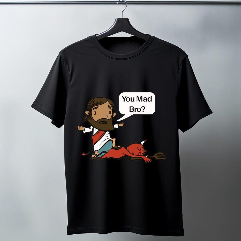 Funny Jesus Meme PNG "you Mad Bro?" Christian Humor Digital Download ...