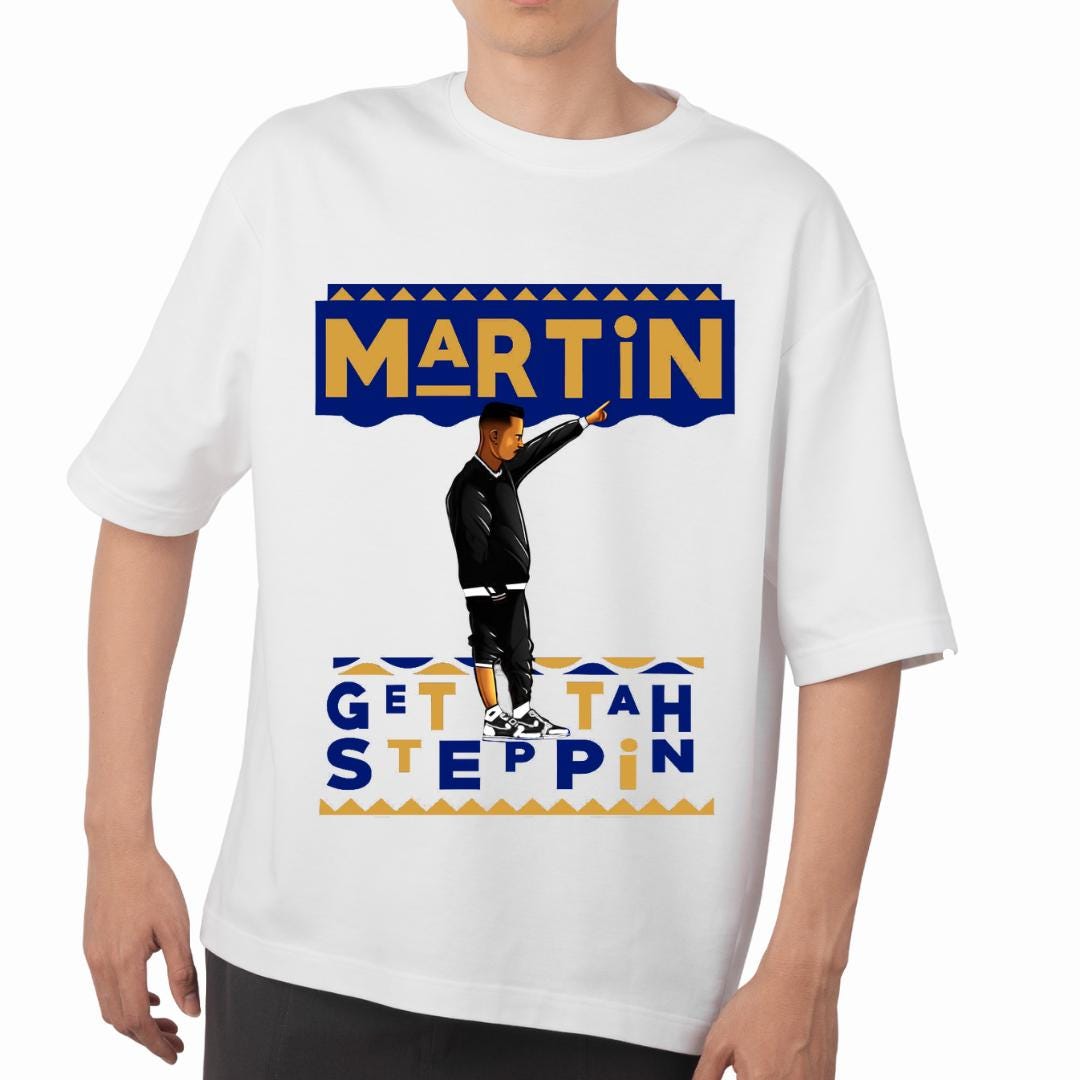 Martin Inspired 90s Retro Shirt PNG, Get Ta Steppin Graphic, Martin in ...
