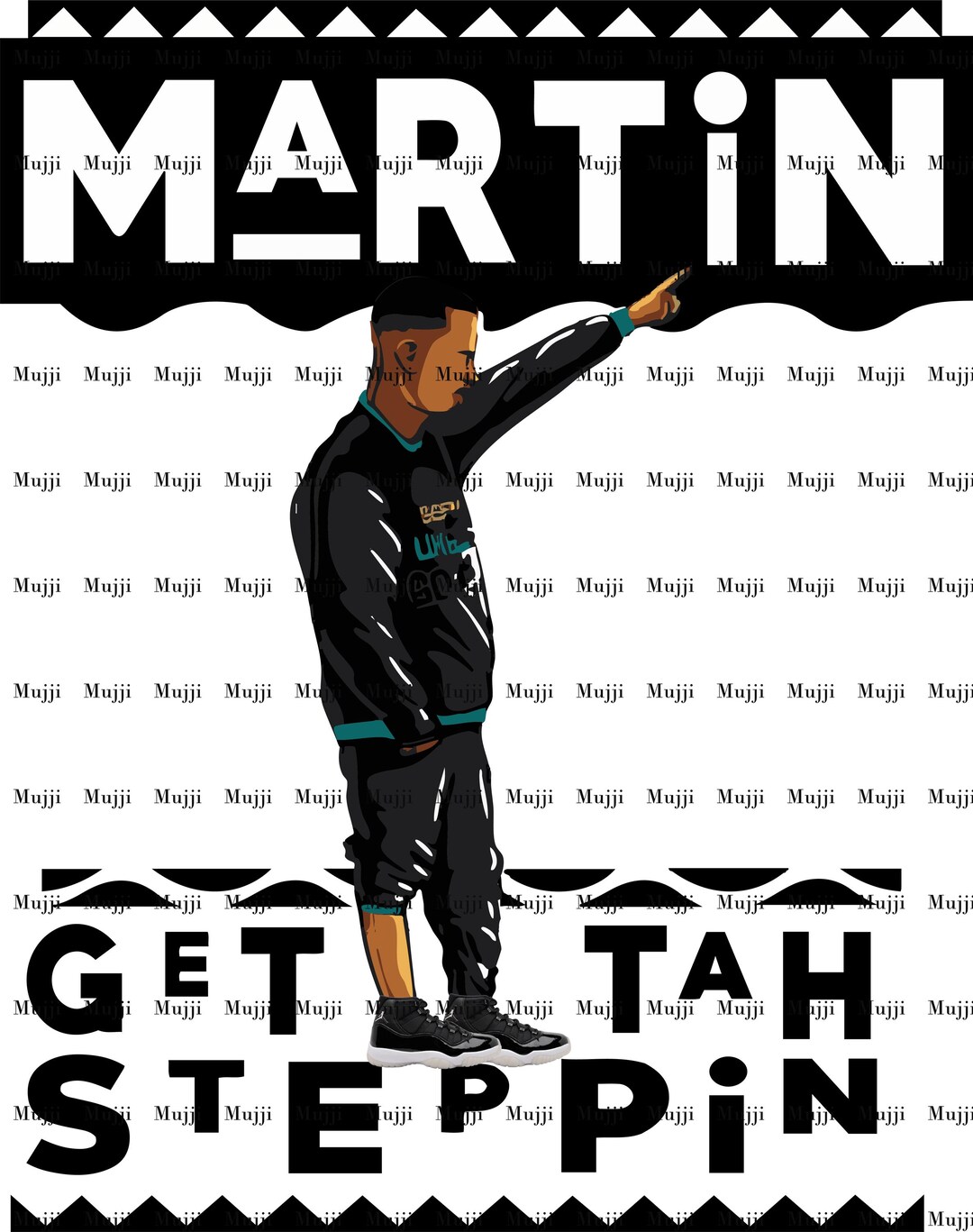 Martin in Black SVG PNG - Etsy