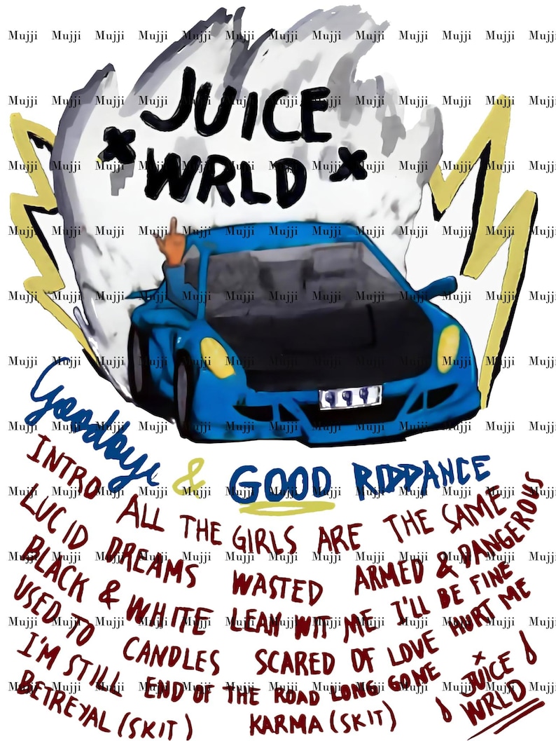 Juice Wrld Goodbye & Good Riddance SVG and PNG |sublimation Design ...