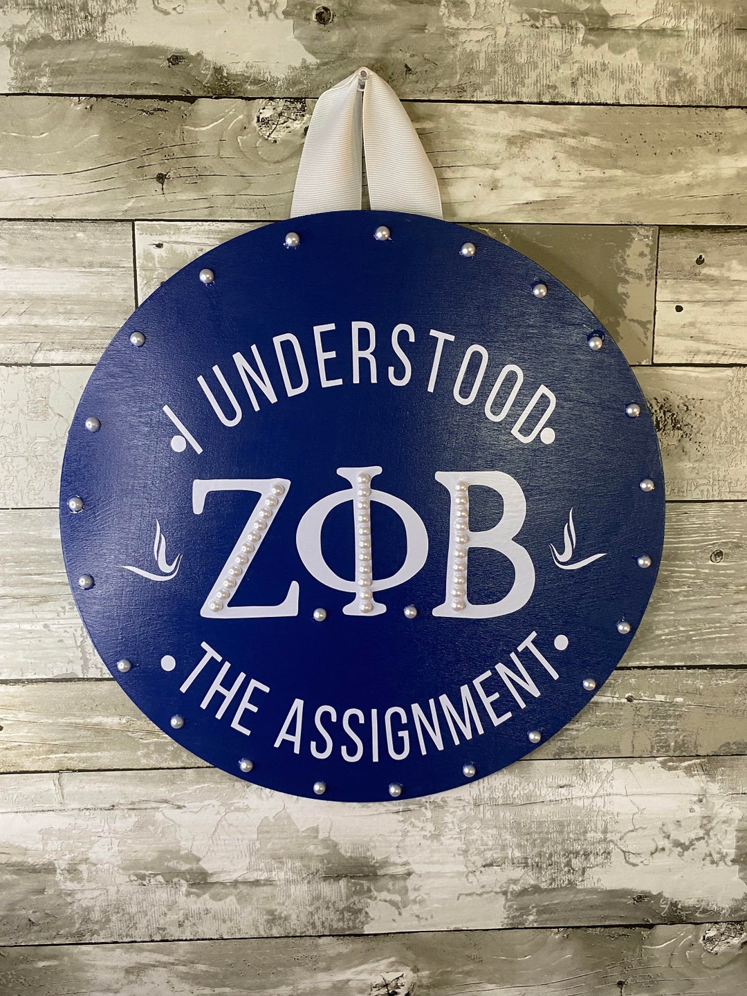 Zeta Door Hanger | Zeta Phi Beta Sorority | Finer Woman | Zeta Crossing ...