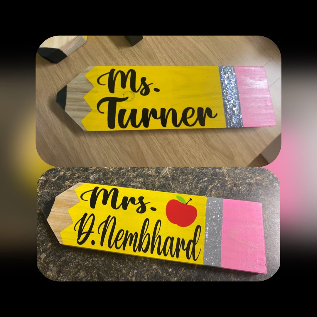 Personalized Teacher Pencil | Teacher Gift | Back to School | Desk Name ...