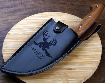 Bald Eagle Cleaver, Personalized Knife, Hand Forged Hunting Knife ...