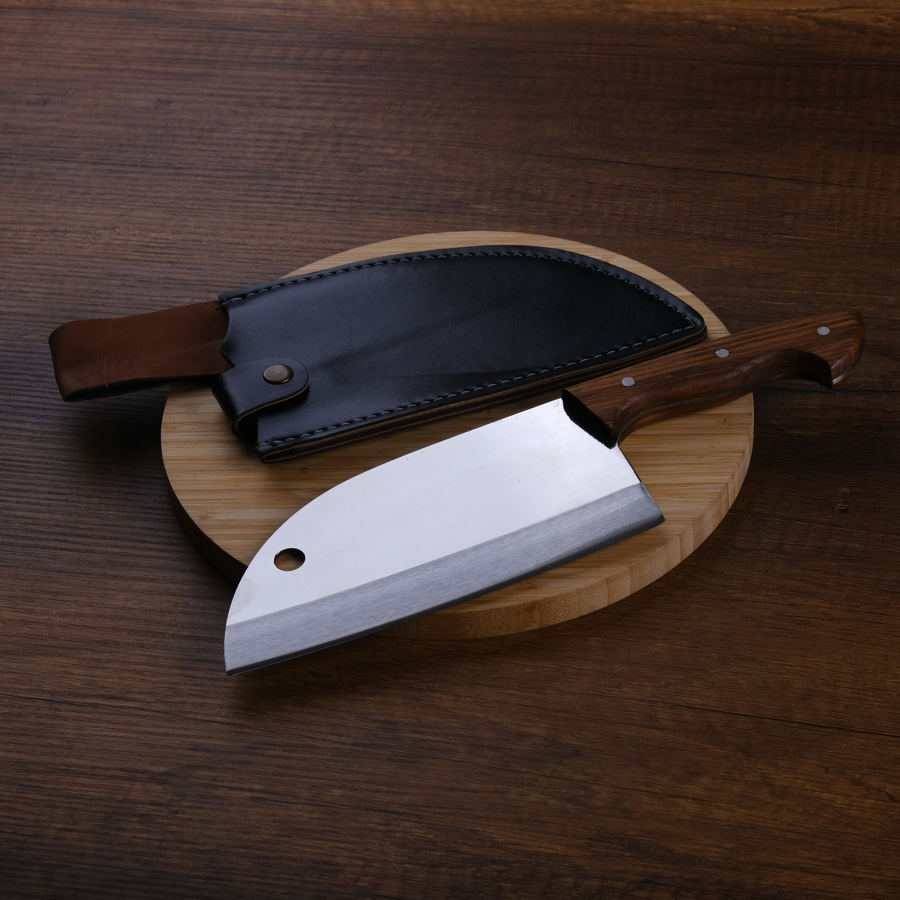 Personalized Daddy Knife With Sheath, Handmade Cleaver for Dad, Fathers ...